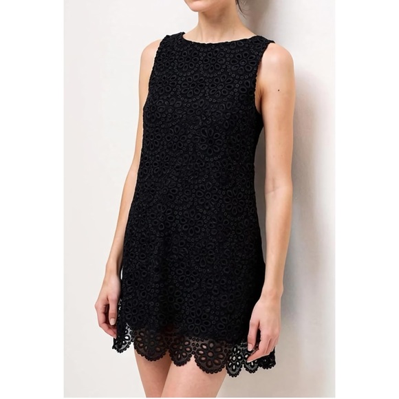Hill House | Dresses | Hill House Charlie Shift Mini Dress Black ...